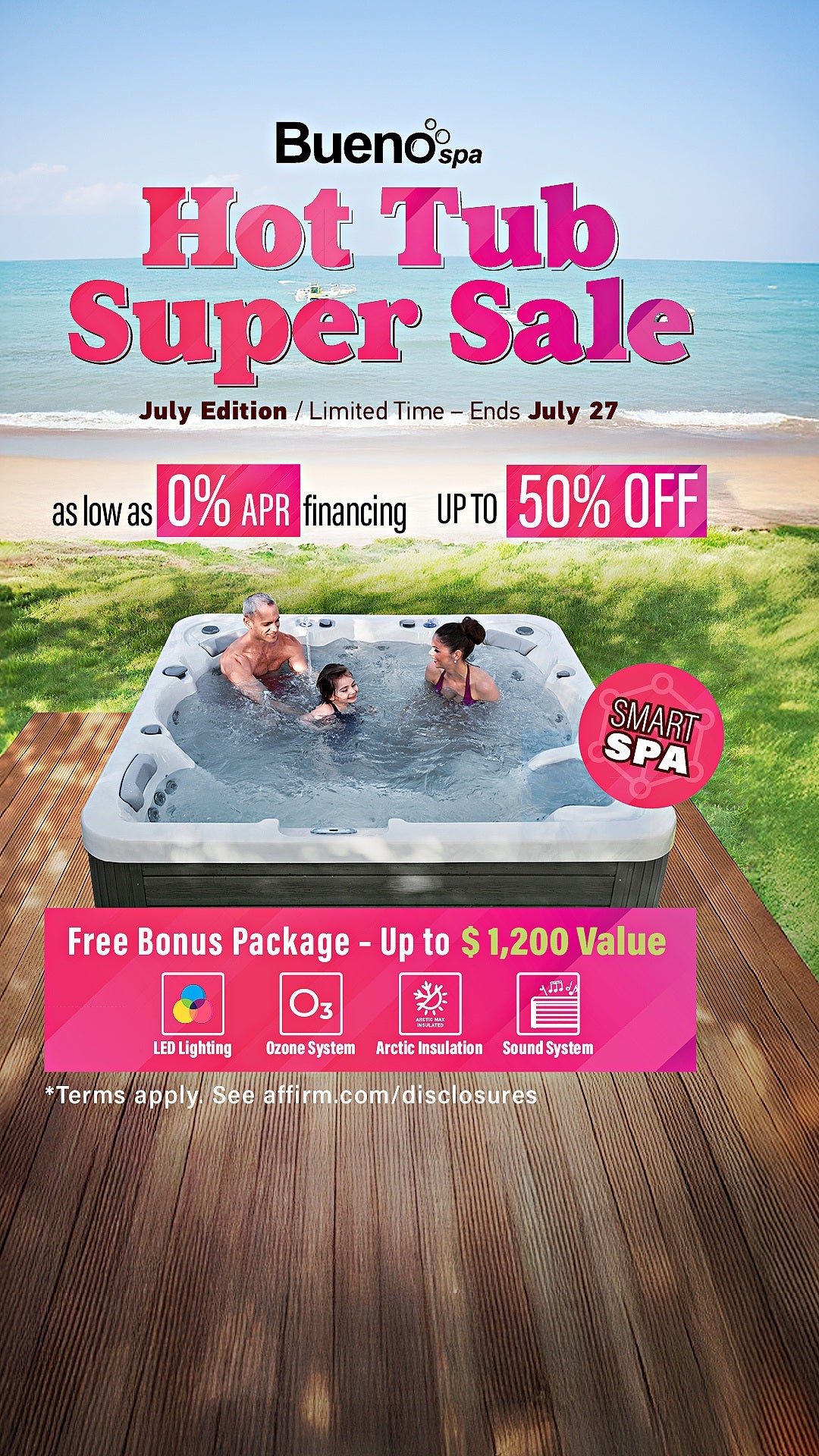 Buenospa Hot Tubs - Outdoor & Portable Spas | USA
